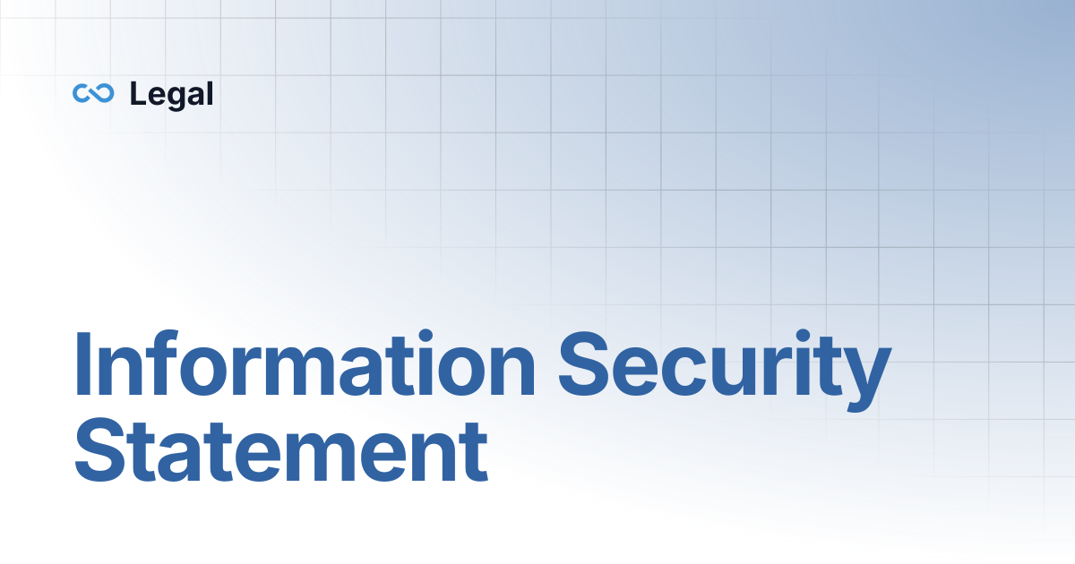 Information Security Statement | Legal